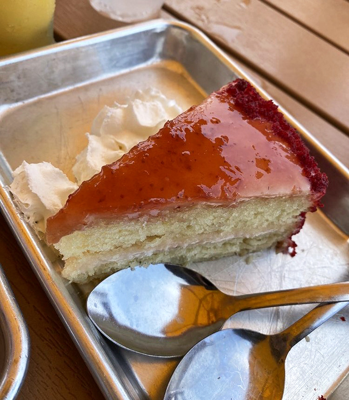 The strawberry cake doesn't just satisfy your sweet tooth &ndash; it convinces your taste buds to pack up and permanently relocate to Cocoa Beach.