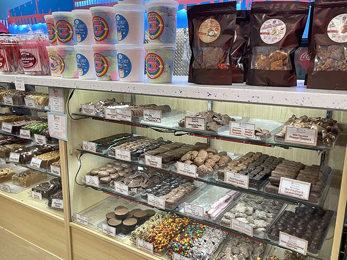 Sweet brittle heaven, where sugar transforms into crunchy, nutty magic that shatters with each satisfying bite.