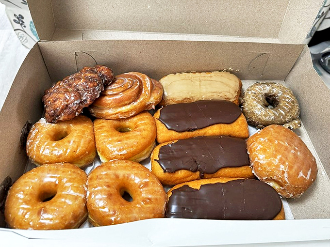 A dozen reasons to skip your diet &ndash; boxed up and ready to transform an ordinary morning into a celebration of sweetness.