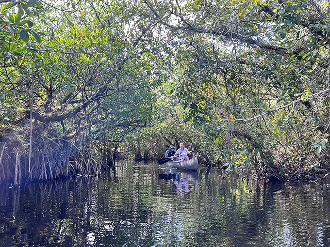Fellow adventurers navigate the green labyrinth ahead. Like threading a needle with a kayak&mdash;challenging, rewarding, and impossible to forget.