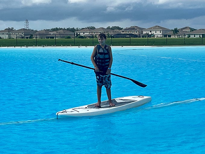 Stand-up paddleboarding: the art of looking graceful while secretly engaging every muscle you forgot you had.