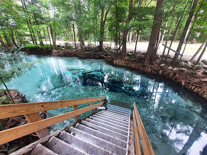 These stairs don't just lead to water; they're a portal to your most relaxed self.