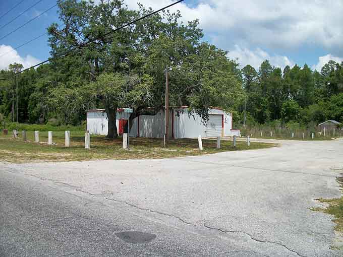 This peaceful waterway and bridge look like a great place for a leisurely drive, assuming you don't mind the occasional ghostly encounter.