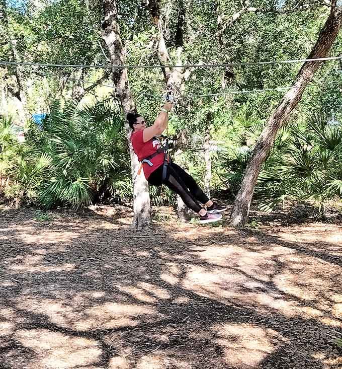 Launching from a platform deep in the forest starts an adventure that'll test every muscle you didn't know you had.