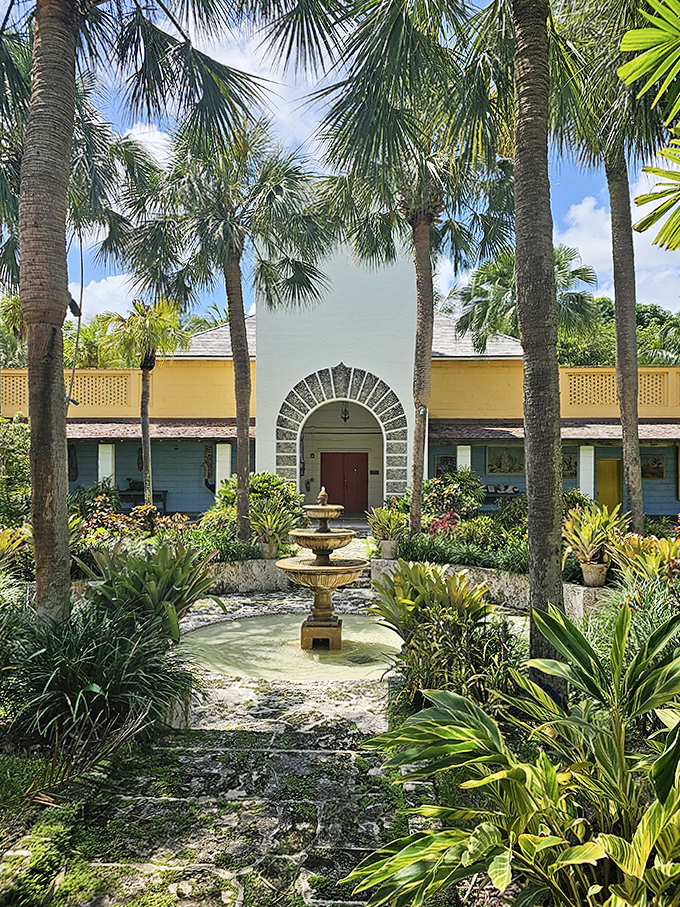 This artistic estate creates a lush oasis with reflecting pools and gardens, a preserved paradise amid Fort Lauderdale's development.