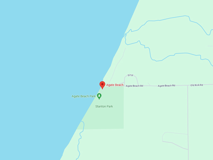 Agate Beach 9 map