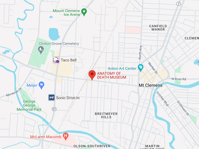 Anatomy of Death Museum 10 Map