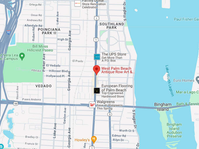 antique row art design district 10 map