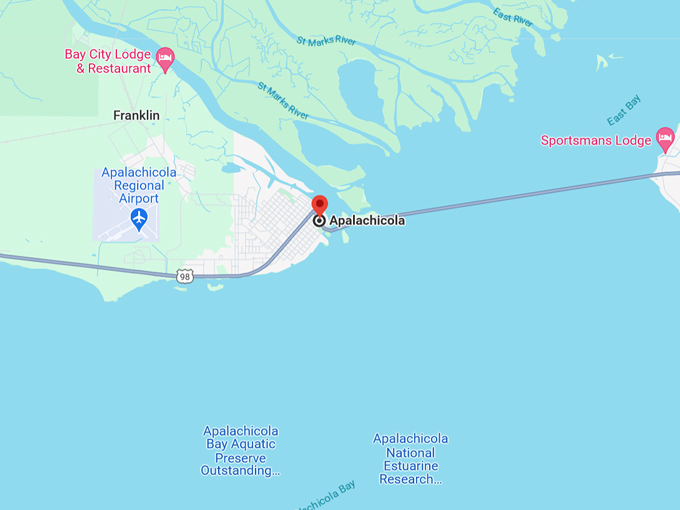 Apalachicola 10 Map