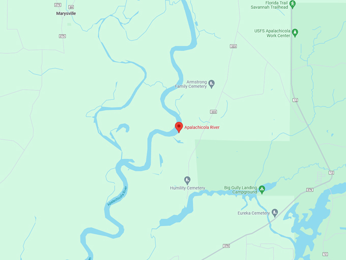 Apalachicola River 10 map