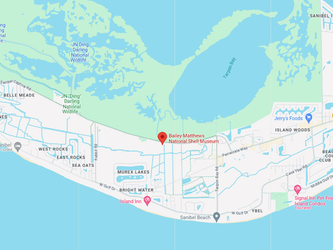 bailey matthews national shell museum 10 map