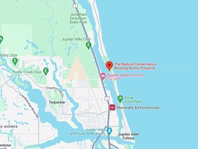 blowing rocks preserve 10 map