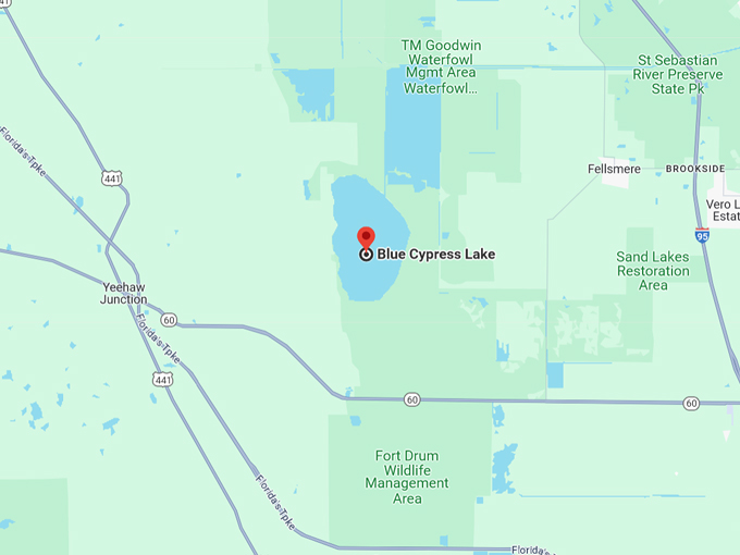 blue cypress lake 10 map