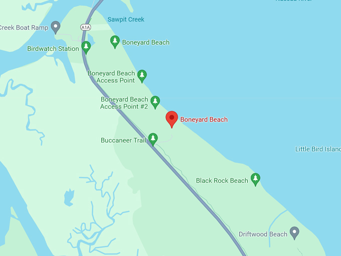 Boneyard Beach Map
