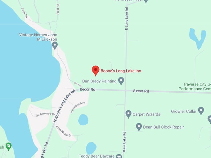 Boone's Long Lake Inn 10 Map