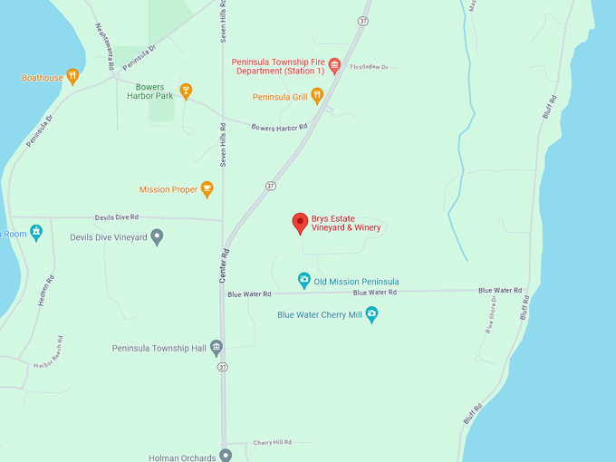 Brys Estate Vineyard & Winery 10 map