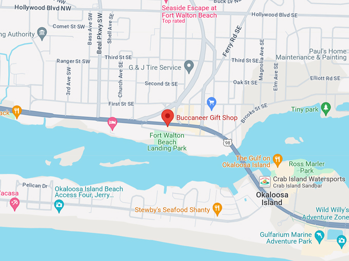 buccaneer gift shop 10 map