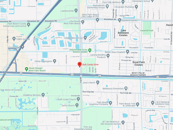 bulk candy store 10 map