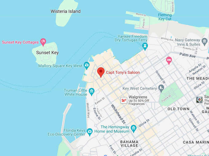 Captain Tony's Saloon 10 map