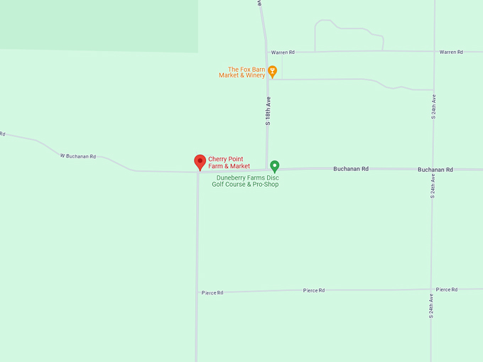 Cherry Point Farm and Market Lavender Labyrinth 10 map