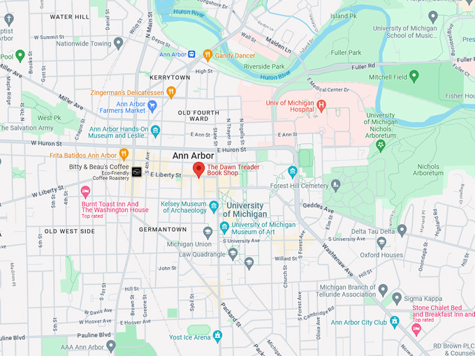 Dawn Treader Book Shop 10 map