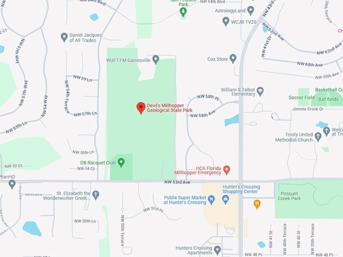 Devil's Millhopper 10 map