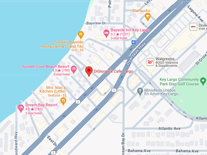 digiorgios cafe largo map