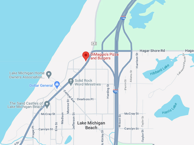 DiMaggio&rsquo;s Pizza and Burgers 10 Map