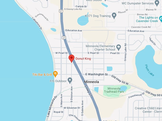 donut king minneola 10 map