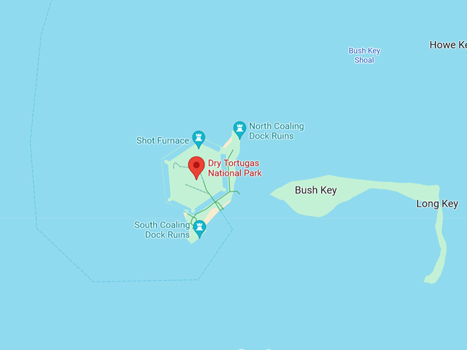 Dry Tortugas National Park 10 Map