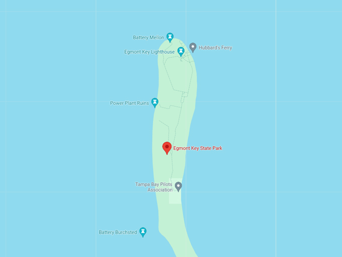 egmont key state park 10 map
