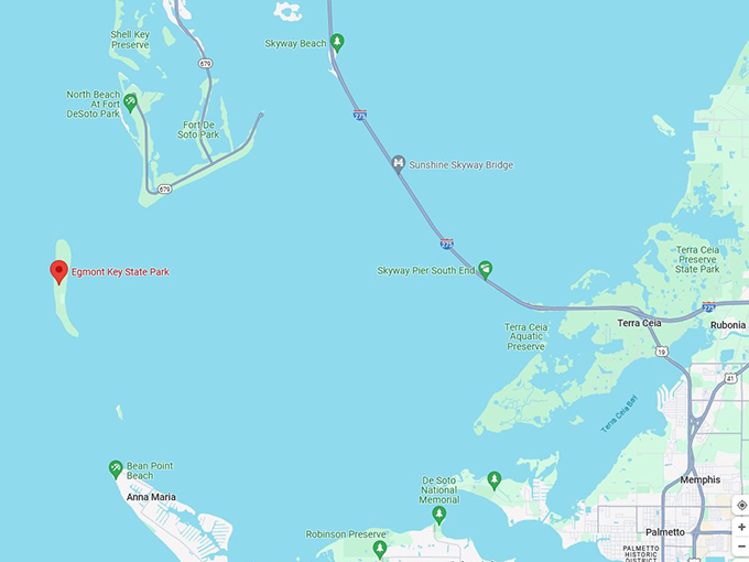 Egmont Key State Park 10 map
