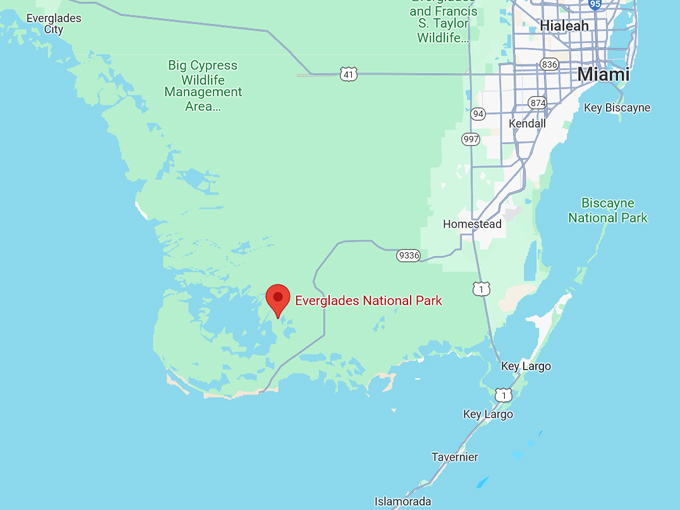 everglades national park 10 map