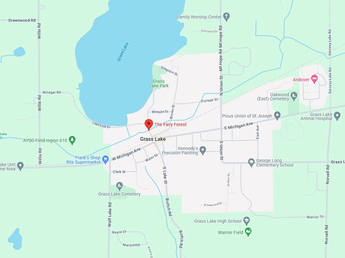 Fairy Forest of Grass Lake Village 10 map