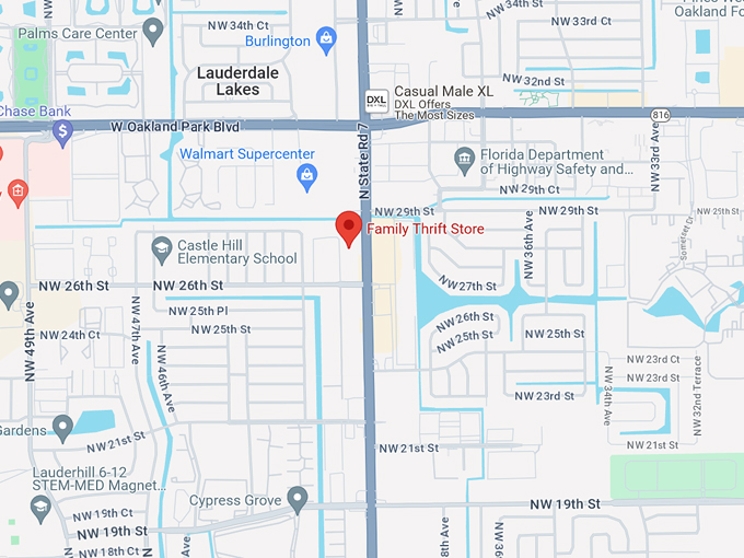 Family Thrift Store 10 map