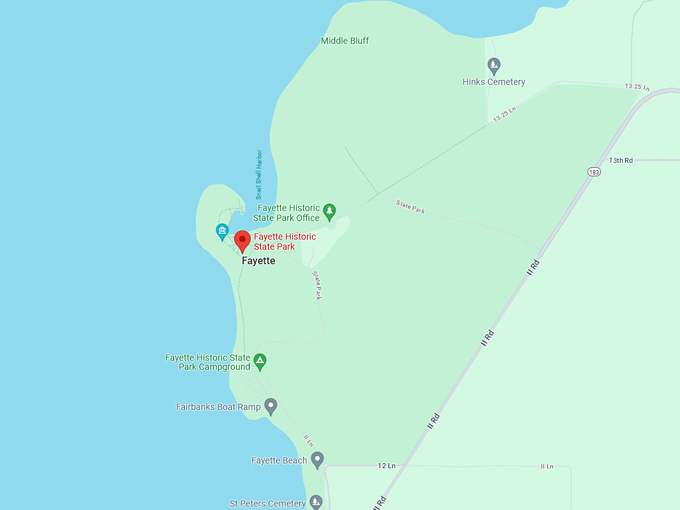Fayette Historic State Park 10 map