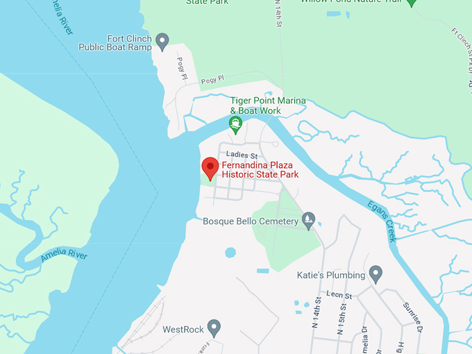 fernandina plaza historic state park 10 map