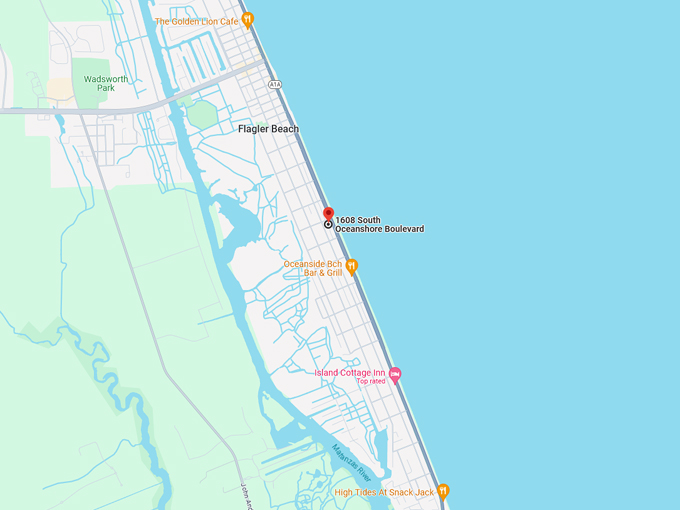 flagler beach pirate house 10 map