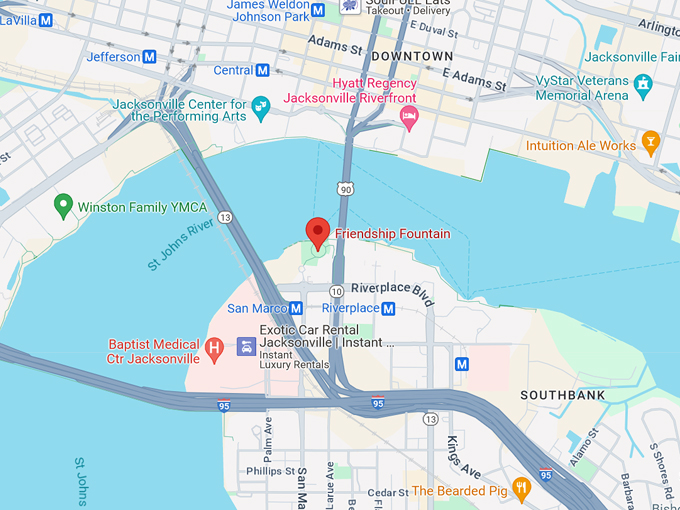 friendship fountain 10 map