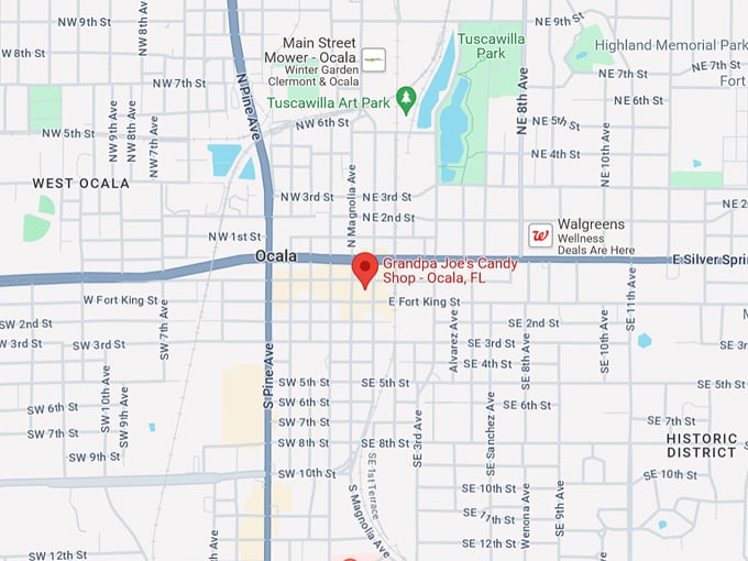 grandpa joes candy shop 10 map