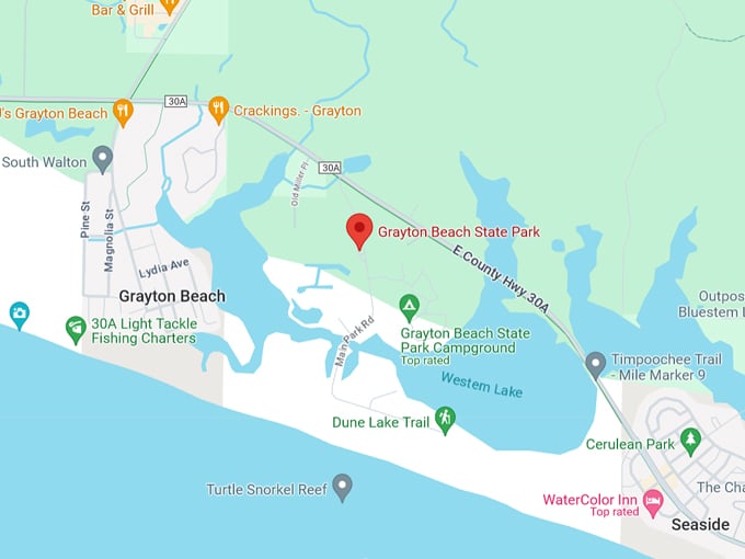 Grayton Beach State Park 10 Map