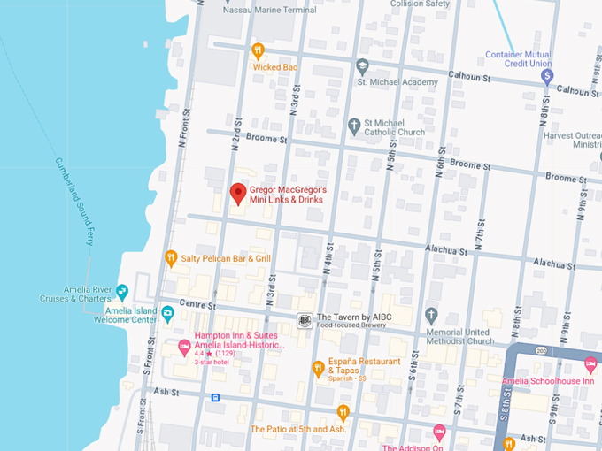 gregor macgregors mini links drinks 10 map