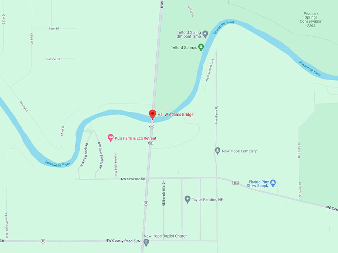 hal w. adams bridge 10 map