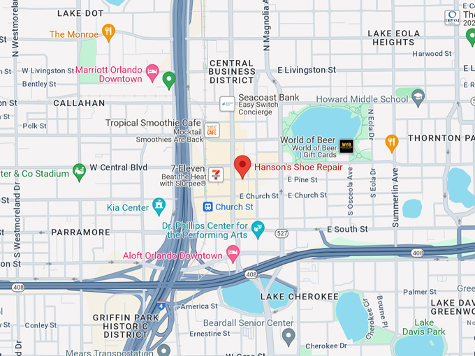 Hanson's Shoe Repair 10 map