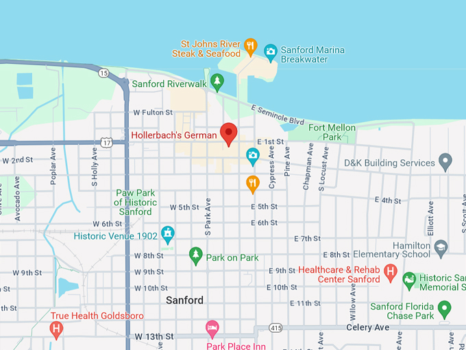 hollerbachs german restaurant map