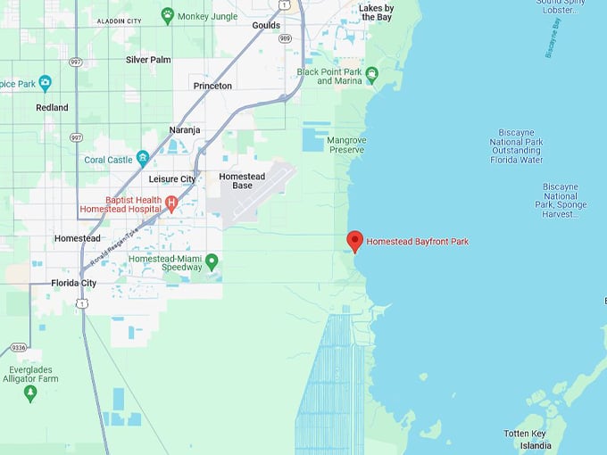 homestead bayfront park 10 map