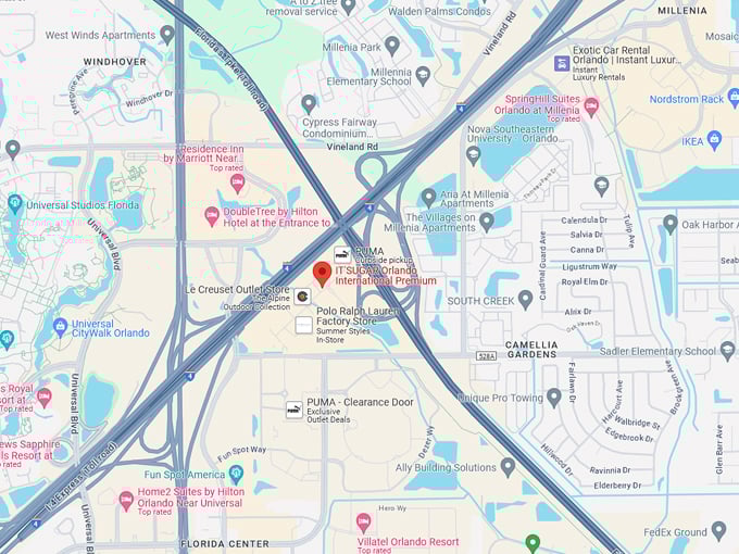 itsugar orlando international premium outlets 10 map