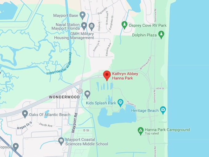 kathryn abbey hanna park 10 map