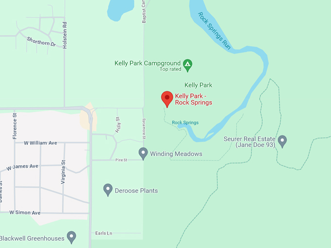 kelly park rock springs 10 map