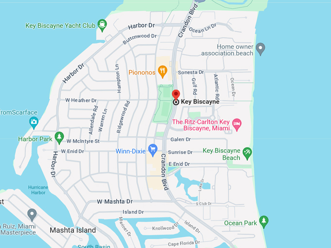 key biscayne 10 map